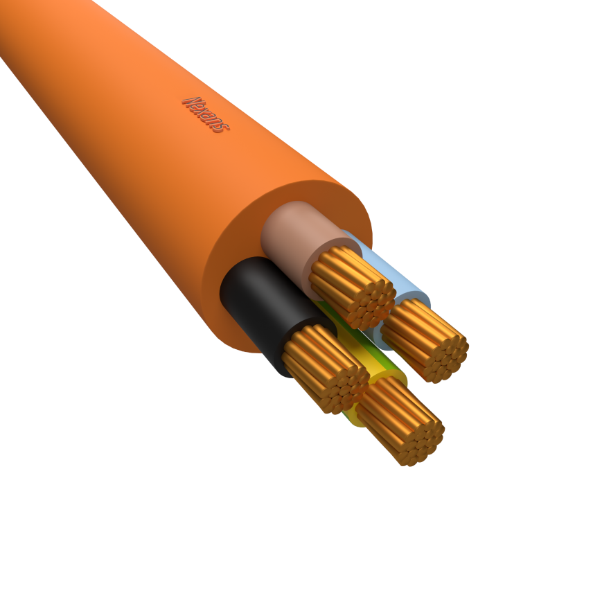 3X2.5mm2 (2C+E) Powerlex Orange - Brian Bell Trade Electrical