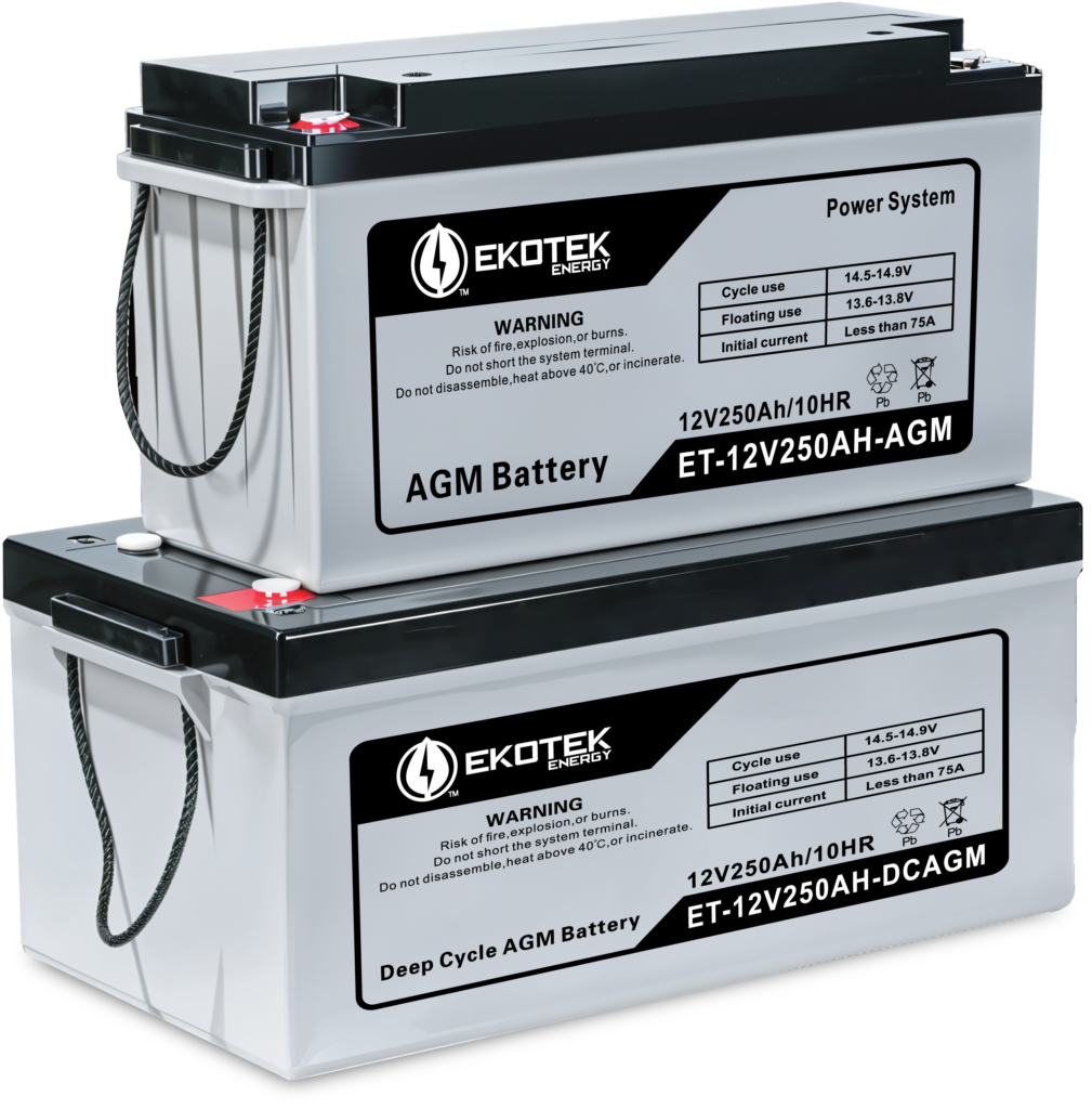 EKOTEK ET-12V250AH-AGM - Brian Bell Trade Electrical